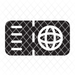 ticket icon, travel icon, visa icon, boarding icon, pass icon, passage ...