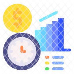 time icon, analytics icon, data icon, processing icon, money icon ...