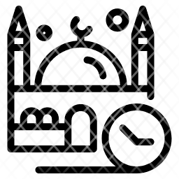 time icon, mosque icon, masjid icon, pray icon, namaz icon