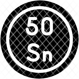 tin icon, periodic icon, table icon, chemistry icon, metal icon ...