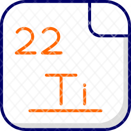 titanium icon, periodic icon, table icon, atom icon, atomic icon ...