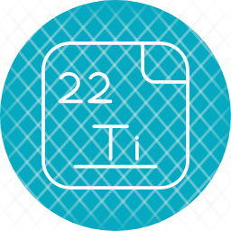 titaniumperiodic icon, table icon, atom icon, atomic icon, chemistry ...