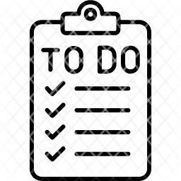 to icon, do icon, list icon, doc icon, document icon, paper icon, todo ...