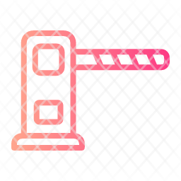 toll icon, road icon, barrier icon, gate icon, maps icon, location icon ...