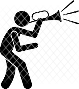 toot icon, trumpet icon, sound icon, horn icon, alarm icon, alert icon ...