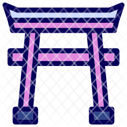 torii icon, gate icon, japanese icon, monuments icon, landmarks icon ...