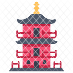 traditional icon, japan icon, travel icon, temple icon, ancient icon ...