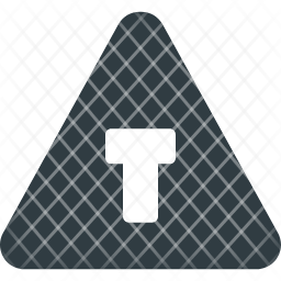 trafficroad icon, sign icon, atention icon, t icon, intersection icon