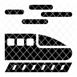 train icon, high icon, speed icon, rail icon, transportation icon ...