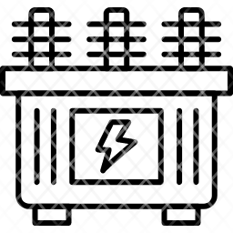 transformer icon, electrical icon, power icon, substation icon, voltage ...