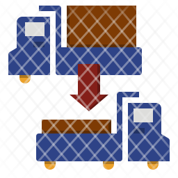 transhipment icon, transit icon, logistics icon, shipping icon, truck icon