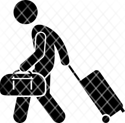 travel icon, traveller icon, man icon, leaving icon, moving icon, away ...