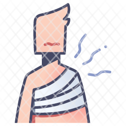 treatment icon, medical icon, injury icon, shoulder icon, pain icon ...