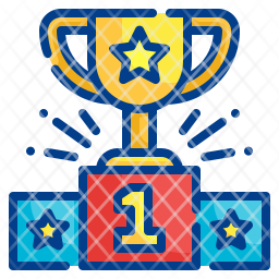 trophy icon, podium icon, success icon, reward icon, award icon
