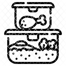 tupper icon, tupperware icon, kitchenware icon, box icon, food icon