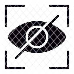 unseen icon, blind icon, hide icon, layer icon, ui icon, slash icon ...