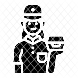 waiter icon, worker icon, job icon, fast icon, food icon