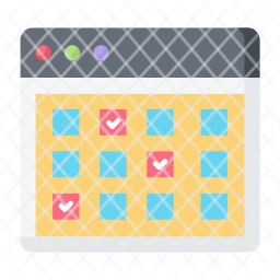 web calendar icon, online calendar icon, calendar icon, schedule icon