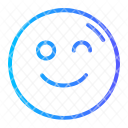 winking icon, emoji icon, wink icon, emoticons icon, smileys icon ...