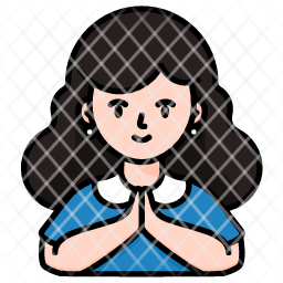 woman icon, girl icon, avatar icon, greeting icon, sawasdee icon ...