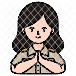 woman icon, officers icon, teacher icon, greeting icon, sawasdee icon ...