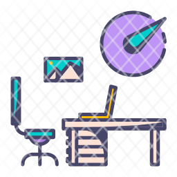 work place icon, work icon, place icon, desk icon, office icon