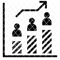 workaholic icon, glyph icon, chart icon, bar icon, graph icon, workers ...