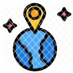 world icon, map icon, location icon