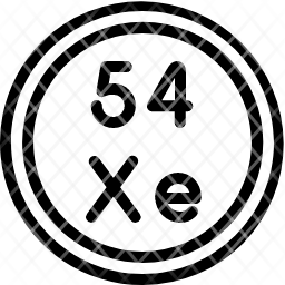 xenon icon, periodic icon, table icon, chemistry icon, metal icon ...