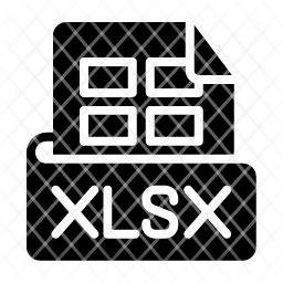 xlsx icon, xls icon, excel file icon, sheet icon, spreadsheet icon ...