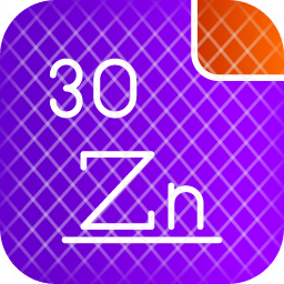 zinc icon, periodic icon, table icon, chemistry icon, atom icon, atomic ...