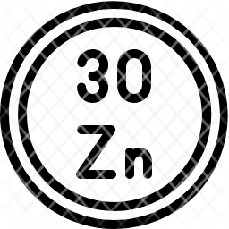 zinc icon, periodic icon, table icon, chemistry icon, metal icon ...